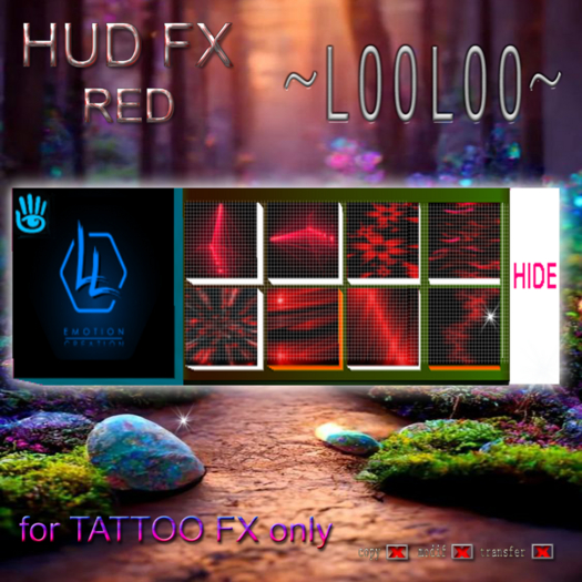 Second Life Marketplace - ! HUD FX [ RED ] ~ LOOLOO FX